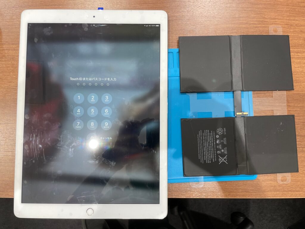 iPadPro12.9in.第2世代のガラス交換・バッテリー交換修理で豊中市庄内栄町からご来店いただきました！ - iPhone・iPad・android修理のCareMobileイオンタウン ...